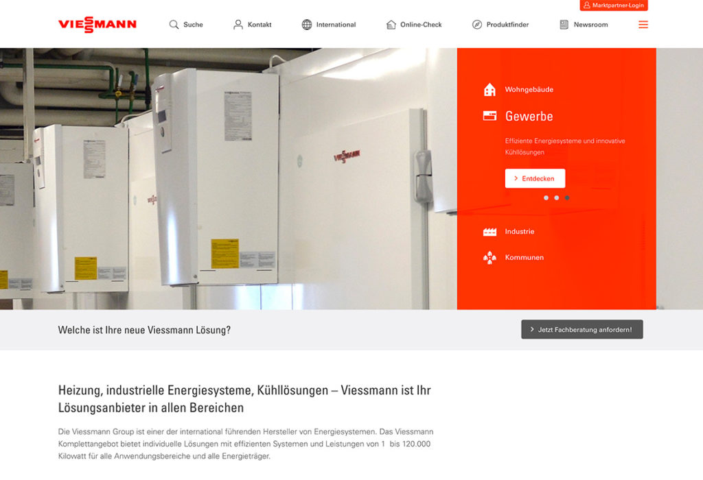 Viessmann - Webdesign Journal