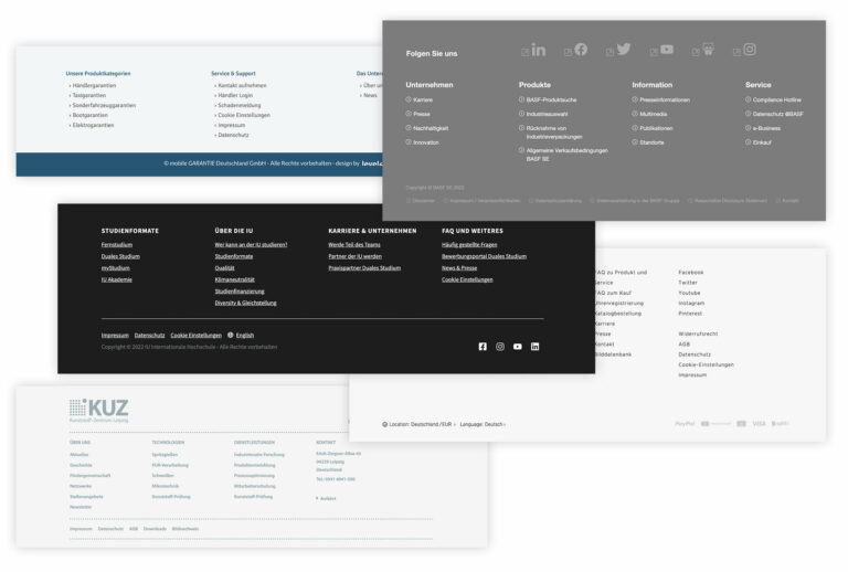 Der Website-Footer – 12 Tipps für den perfekten Abschluss