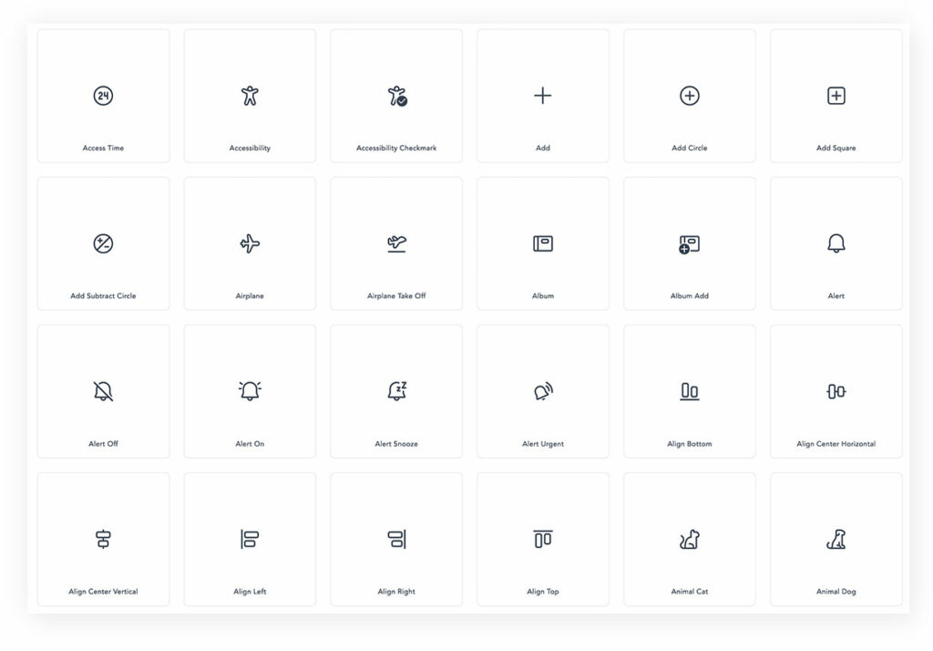 Über 20 (kostenfreie) Icon Sets