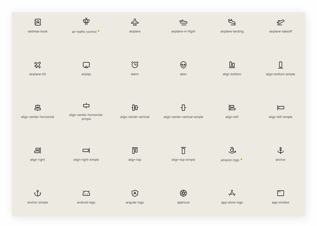 Über 20 (kostenfreie) Icon Sets