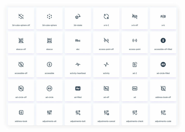 Über 20 (kostenfreie) Icon Sets